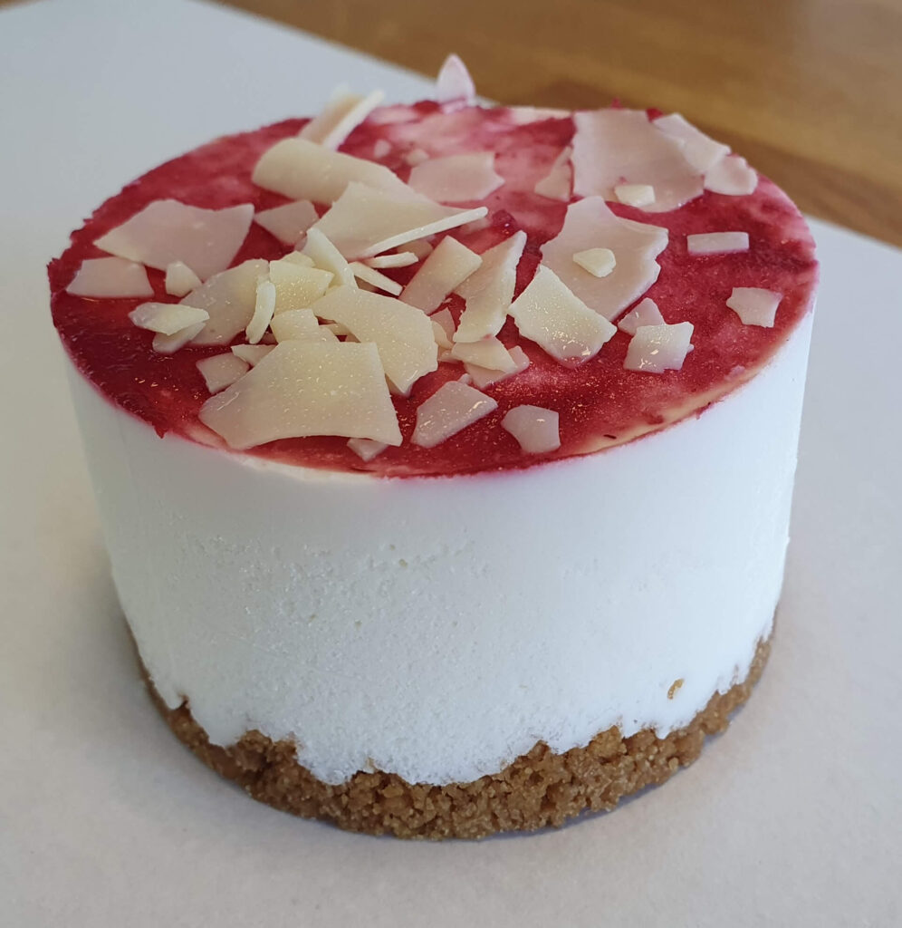 White Chocolate & Raspberry Cheesecake Individual - Coolhull Farm